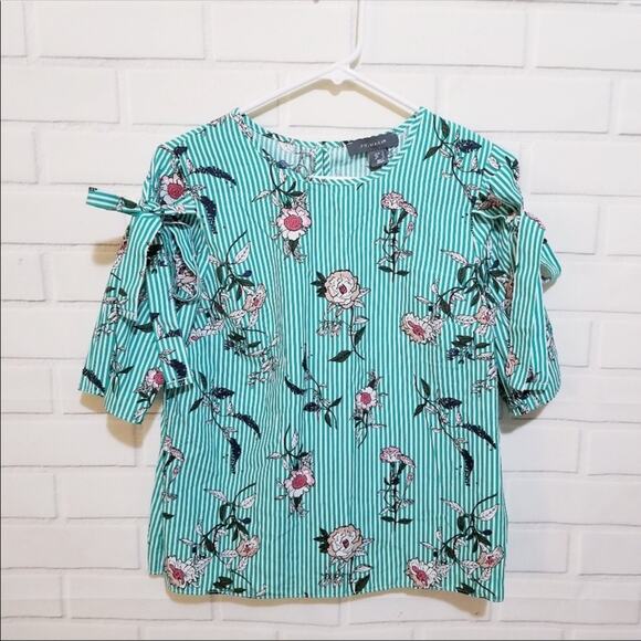 Primark | Tops | Primark Floral Tie Sleeves Made In Romania | Poshmark